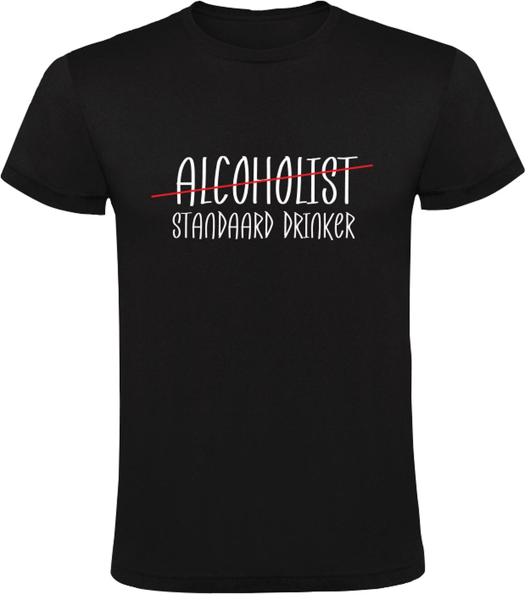 Standaarddrinker Heren T-shirt | Alcoholist | Festival | Feest | Kroeg ...