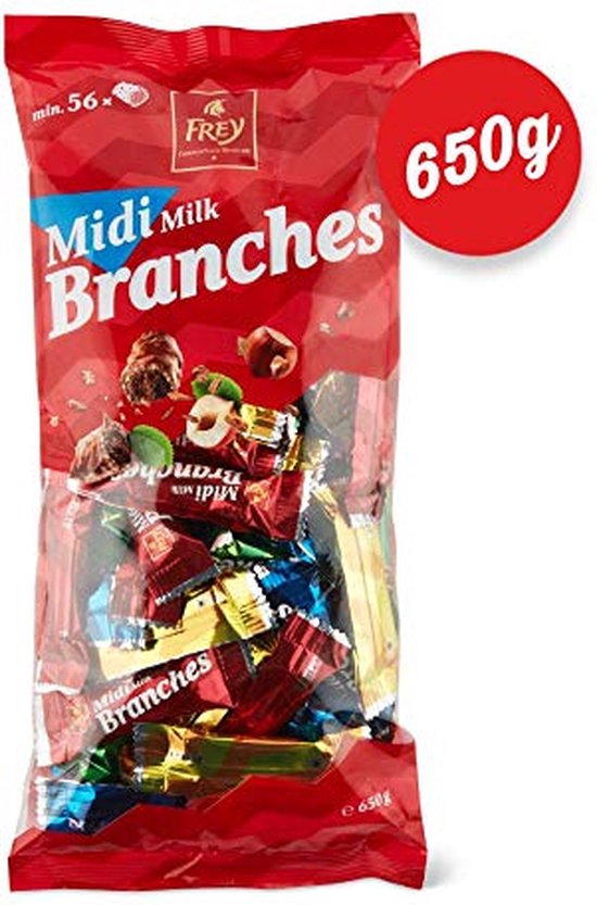 Frey Branches Classic Midi Chocoladereep Verpakking 650 g ...