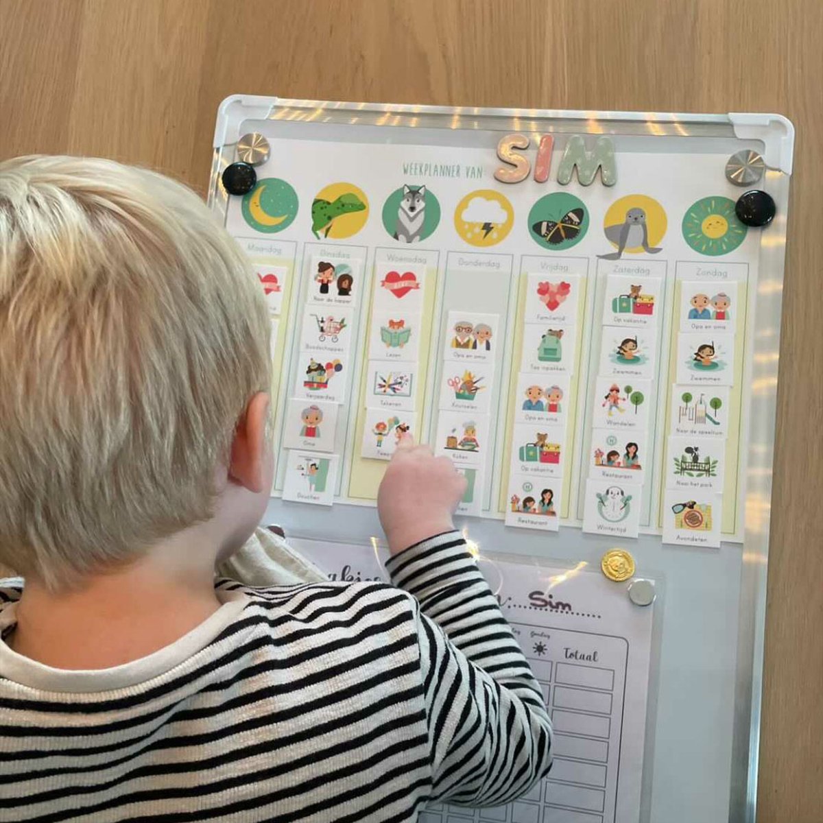 Weekplanner A4 formaat pakket kinderen - Pictogrammen - Dagplanner ...