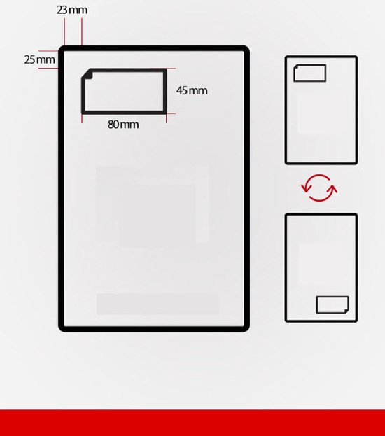 A4 / Letter papier met adreslabel voor factuur/ pakbon Bol.com | bol