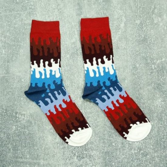 Sockston Socks - Melt Pattern Socks - 2 - Grappige Sokken - Vrolijke Sokken | bol.com