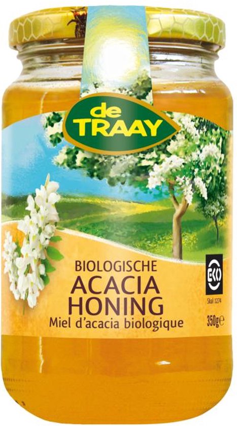 Acacia honing De Traay - Pot 350 gram - Biologisch | bol