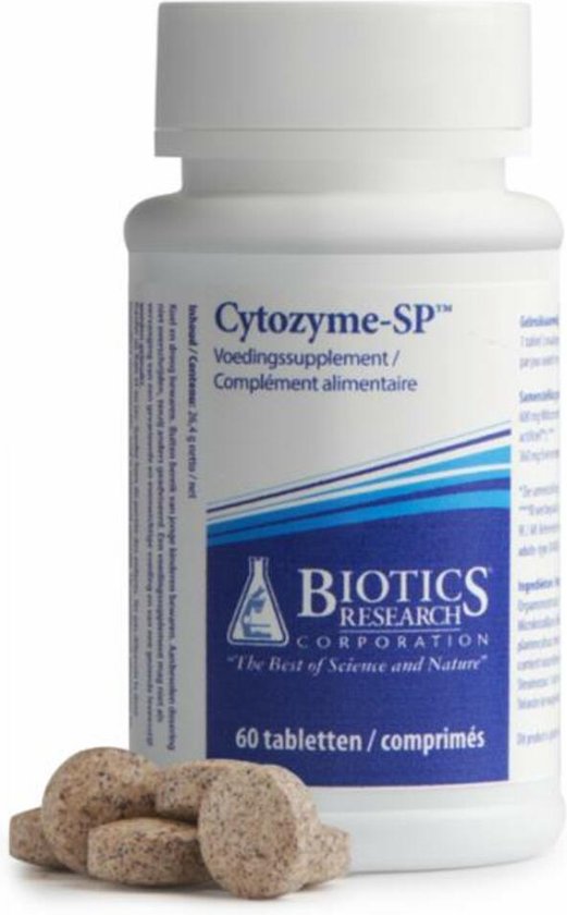 Biotics Cytozyme Sp Milt 60tb | bol