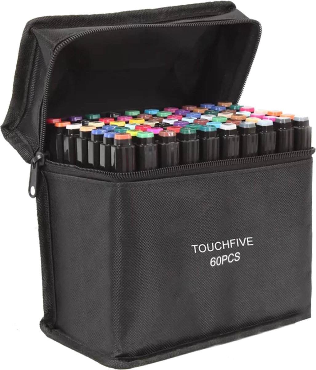 80 Alcoholstiften met Handige Opbergtas | Allround Stiften voor Alle ...