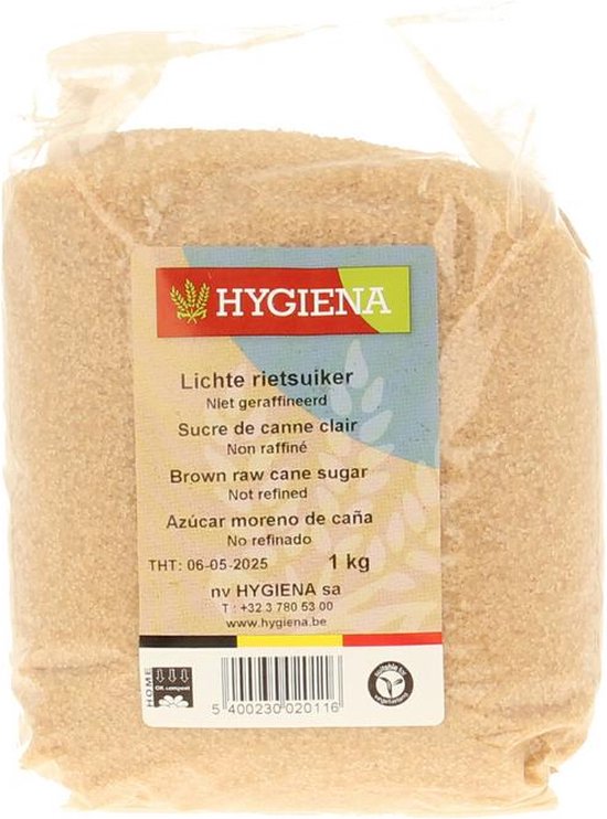 Hygiena Lichte rietsuiker 1 kg | bol