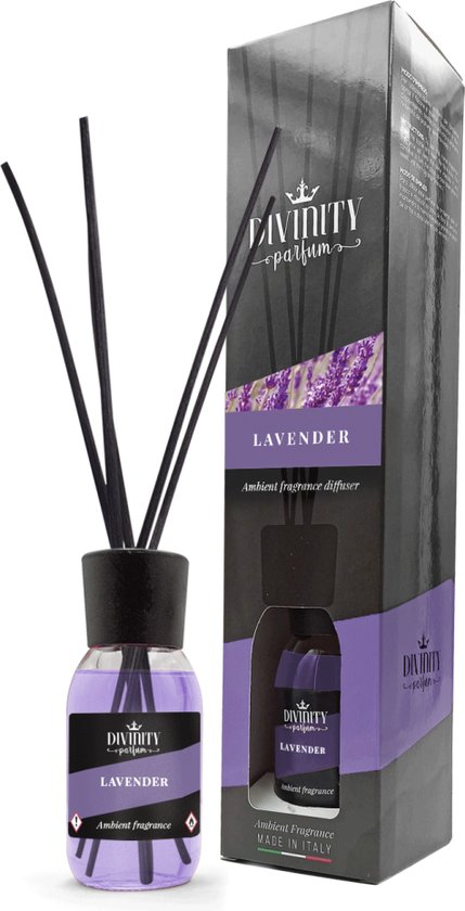 Divinity Aroma Reed Diffuser - Geurstokjes - Lavendel - Made In Italy | bol