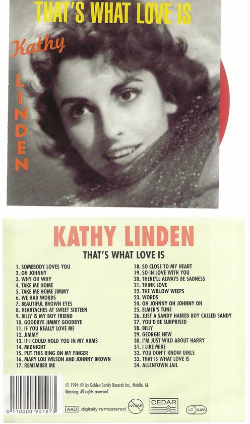 That's What Love Is, Kathy Linden | CD (album) | Muziek | bol
