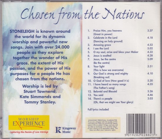 Chosen from the Nations - Live worship from Stoneleigh International ...