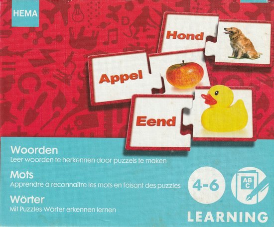 Woorden; Leer woorden te herkennen door puzzels te maken | Games | bol.com