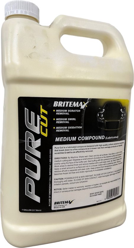 Britemax Pure Cut - Medium Compound - Gallon | bol