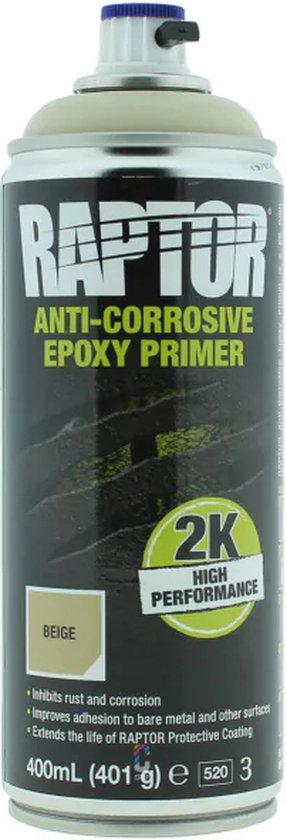 Raptor Liner 2K Anti-Roest Epoxy Primer spuitbus | bol