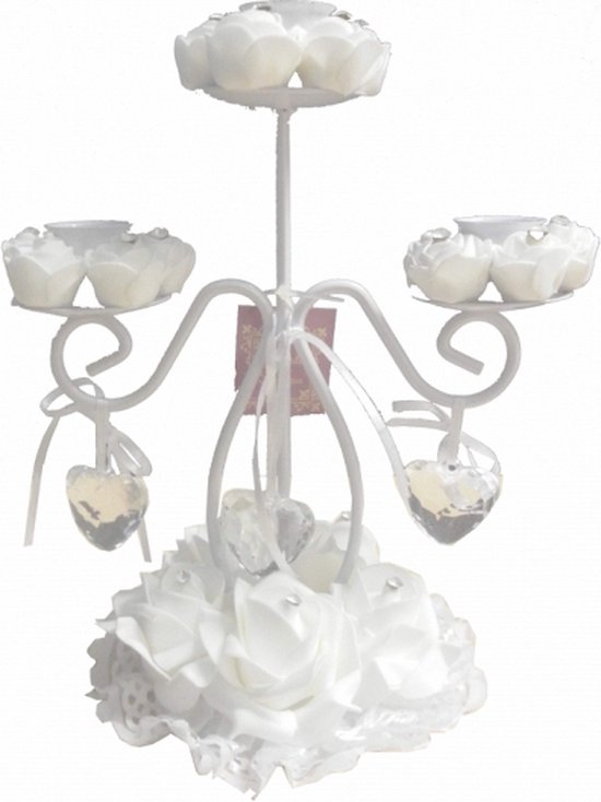 Bruiloft kandelaar wit | bol.com