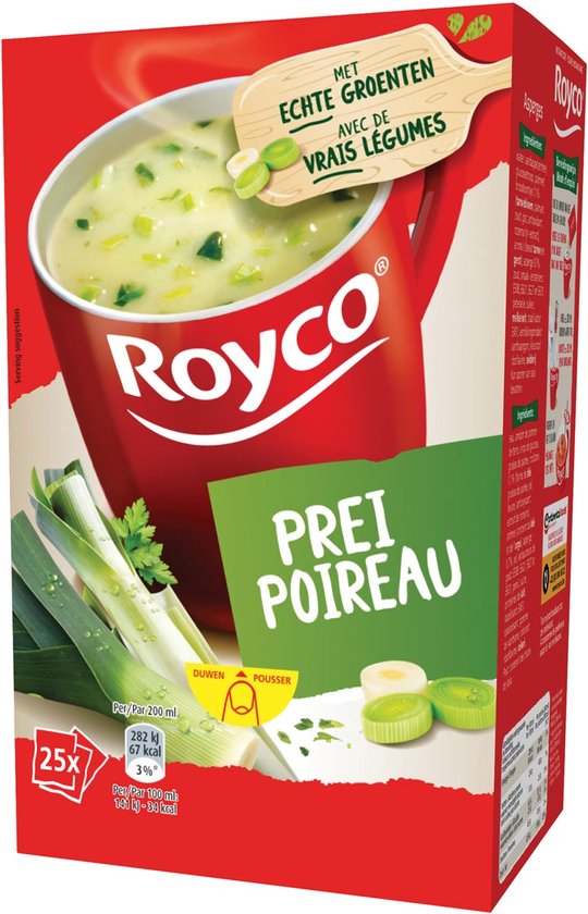 Minute soup Royco Prei 200ml/25 | bol.com