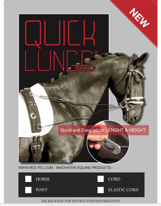 Quick Lunge - Longeersysteem - Vast Koord - Geschikt voor Paarden | bol.com