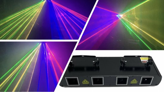 Laser 4 head RGBY (kleuren laser) | bol.com