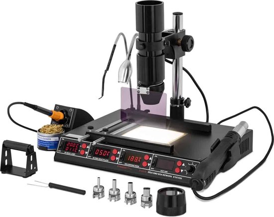 Stamos Soldeerstation met voorverwarmplaat en infraroodtramp - 1450 W ...