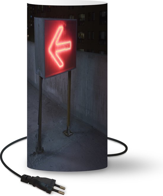 Lamp Neon signs - Neon pijl van parkeergarage lamp - 33 cm hoog - Ø16 ...
