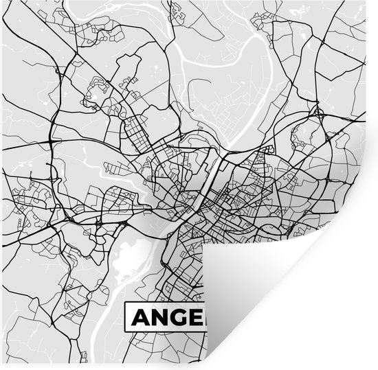 Stickers muraux - France - Carte - Carte - Angers - Plan de ville ...