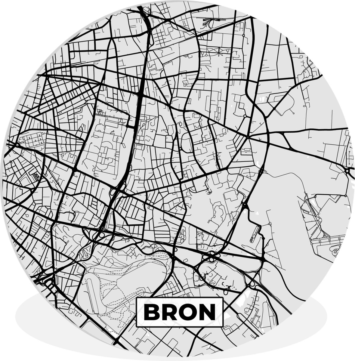 Wall Circle - Wall Circle Inside - France - Bron - Plan de ville - Plan ...