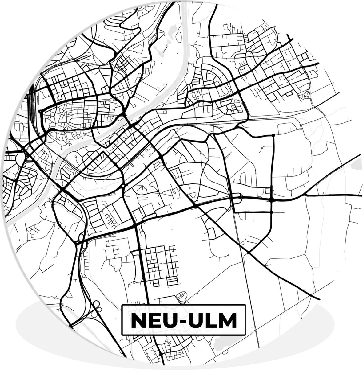 Wall Circle - Wall Circle Indoor - Neu-Ulm - Carte - Plan de la ville ...