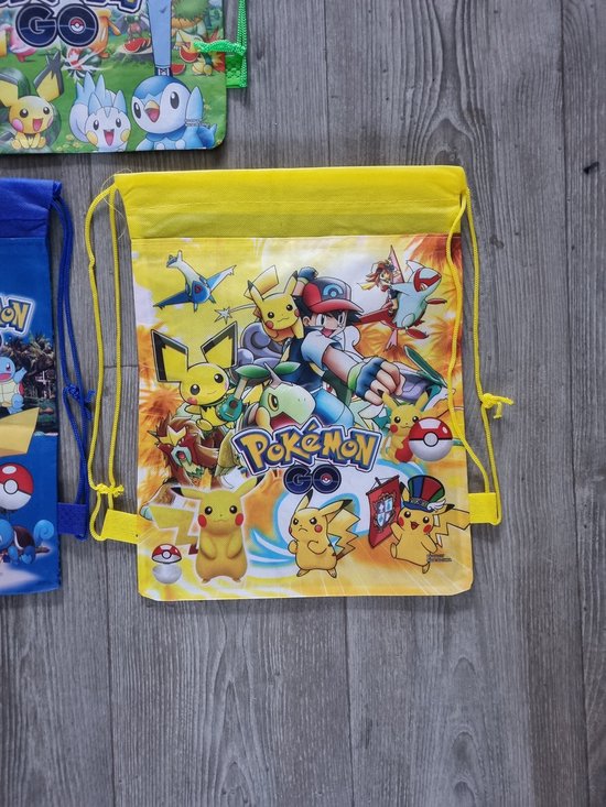 Pokémon tas geel - Rugtas - Rugzak - Gymtas - Zwemtas - Schooltas ...