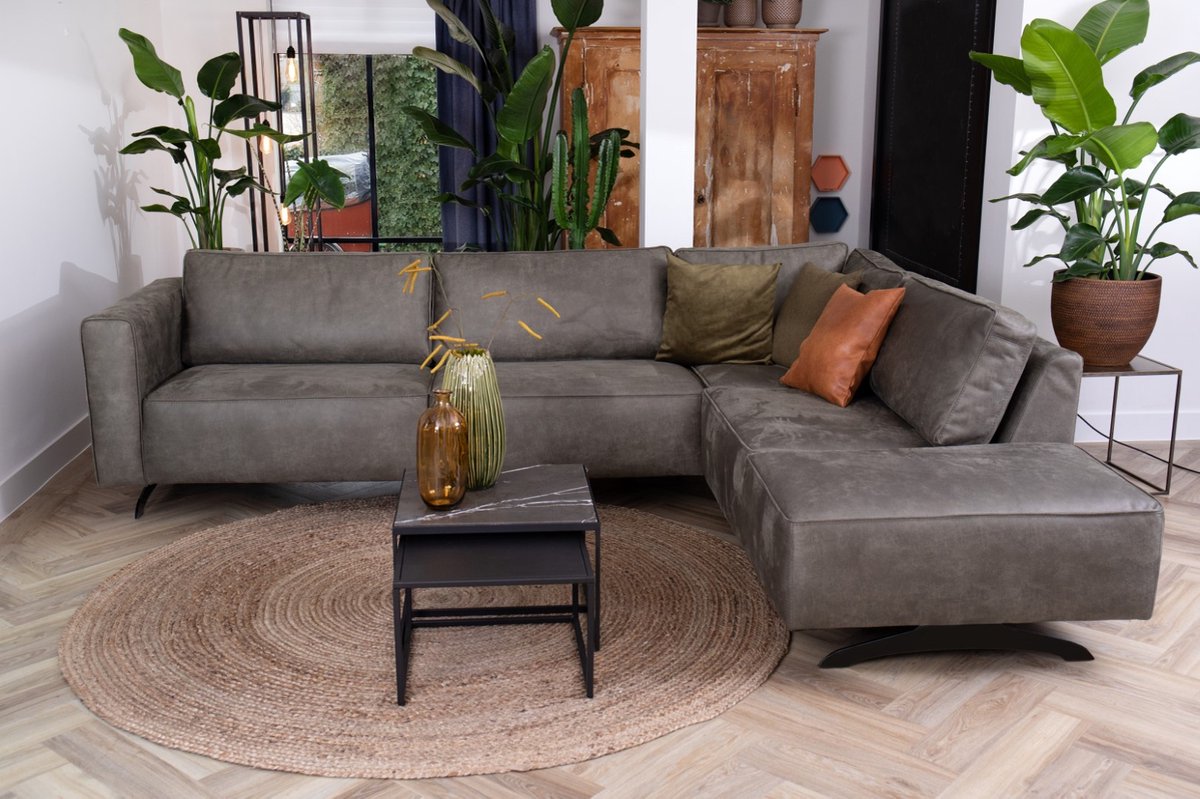 JaxxChoice - hoekbank Boyd groen - hoek rechts | bol.com