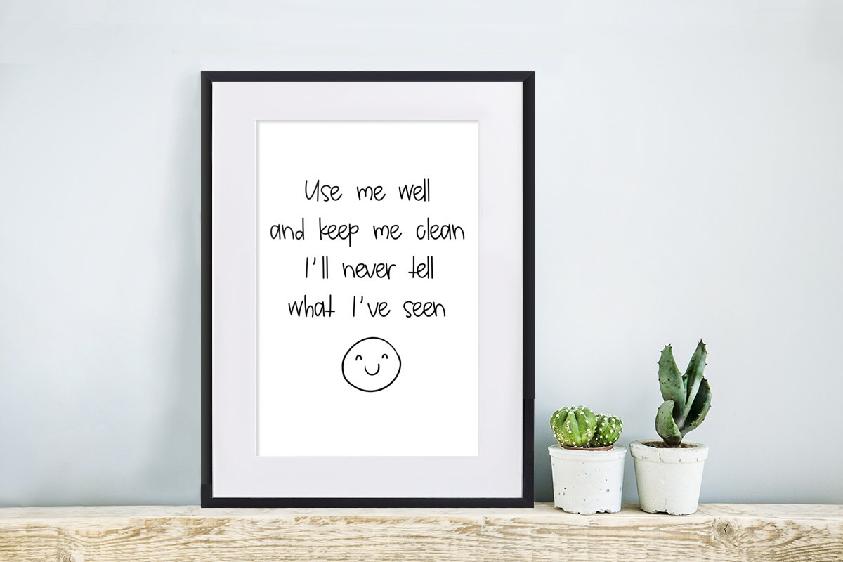 Fotolijst incl. Poster - Spreuken - Quotes - Use me well and keep me ...