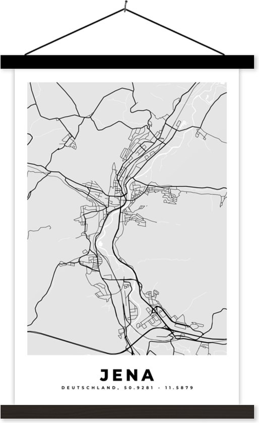 Posterhanger incl. Poster - Schoolplaat - Stadskaart - Duitsland ...