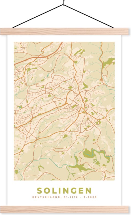 Posterhanger incl. Poster - Schoolplaat - Plattegrond - Solingen ...