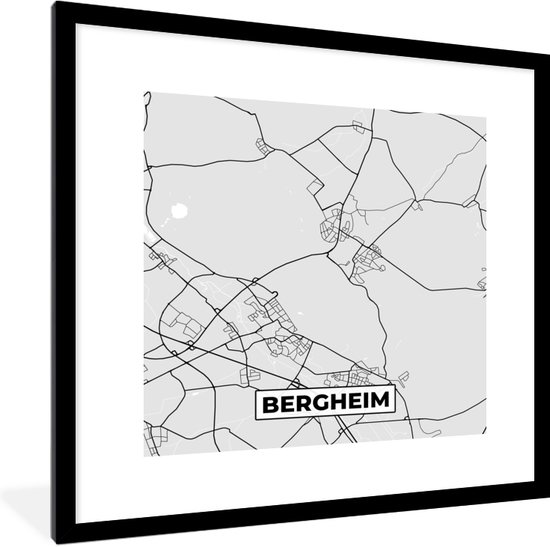 Fotolijst incl. Poster - Plattegrond - Duitsland - Stadskaart - Kaart ...
