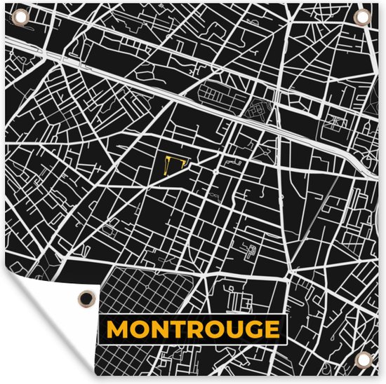 Tuindoek Montrouge - Plattegrond - Frankrijk - Kaart - Stadskaart ...