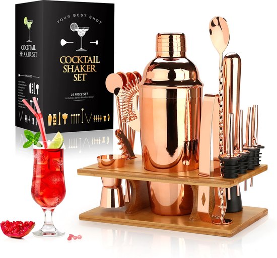 Cocktail Shaker - Cocktail Stamper - Cocktail Maatbeker - Cocktail ...