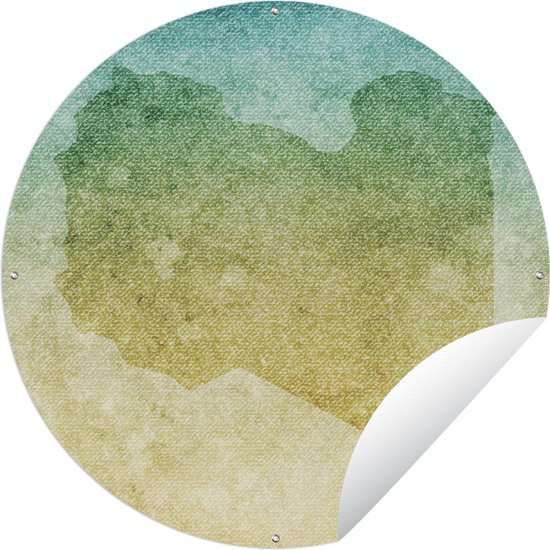 Cercle de jardin dessin de la Libye sur une texture de toile grunge ...