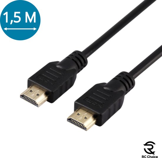 RC Choice® HDMI Kabel 1.4 - 4K x 2K @ 30Hz - Hoge Snelheid - 1,5 Meter ...