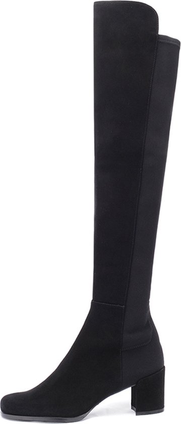 Stuart Weitzman 5050 City Block Boot Suede Black | bol