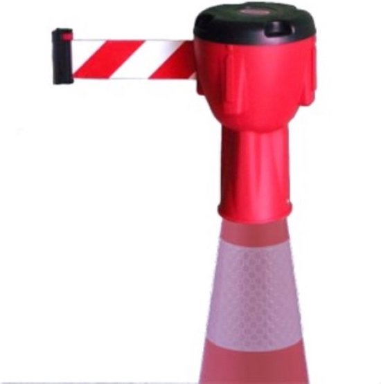 Pion afzetlint |Rode kop met 10 meter afzetlint | Rood – Wit ...