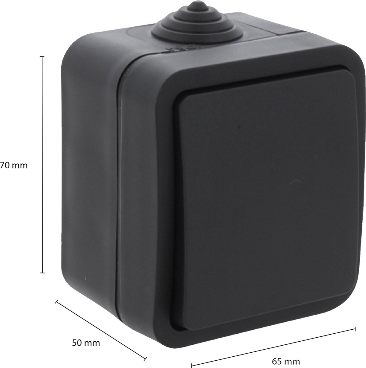 Q-LINK - Wisselschakelaar - Opbouw - 1-voudig Enkel Schakelaar ...