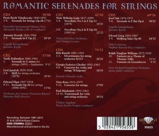 Various Artists - Romantic Serenades For Strings (CD), various artists | Muziek | bol