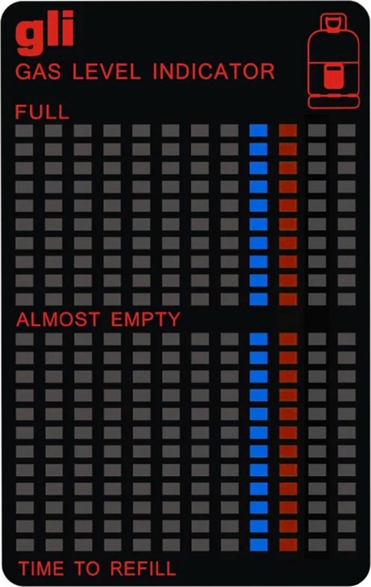 Gasmeter sticker voor gasflessen niveau / Propaan Butaan LPG / HaverCo ...
