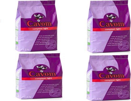 Cavom Compleet - Hondenvoer Light - 4 x 5kg | bol