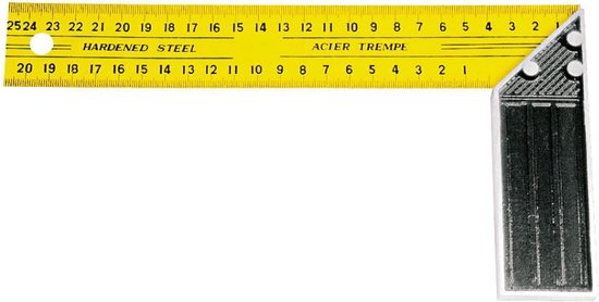 Hoekliniaal - Blokhaak - 90 graden - 250mm - Gehard staal | bol