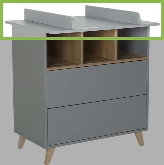 Quax Loft Grey - Extensie voor commode / ladekast | bol