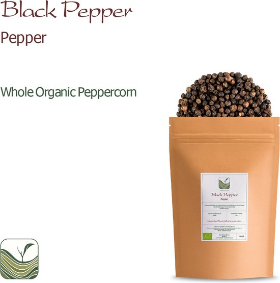 Zwarte Peper Hele Peperkorrels Bio - Gourmet Zwarte Peperkorrel | bol