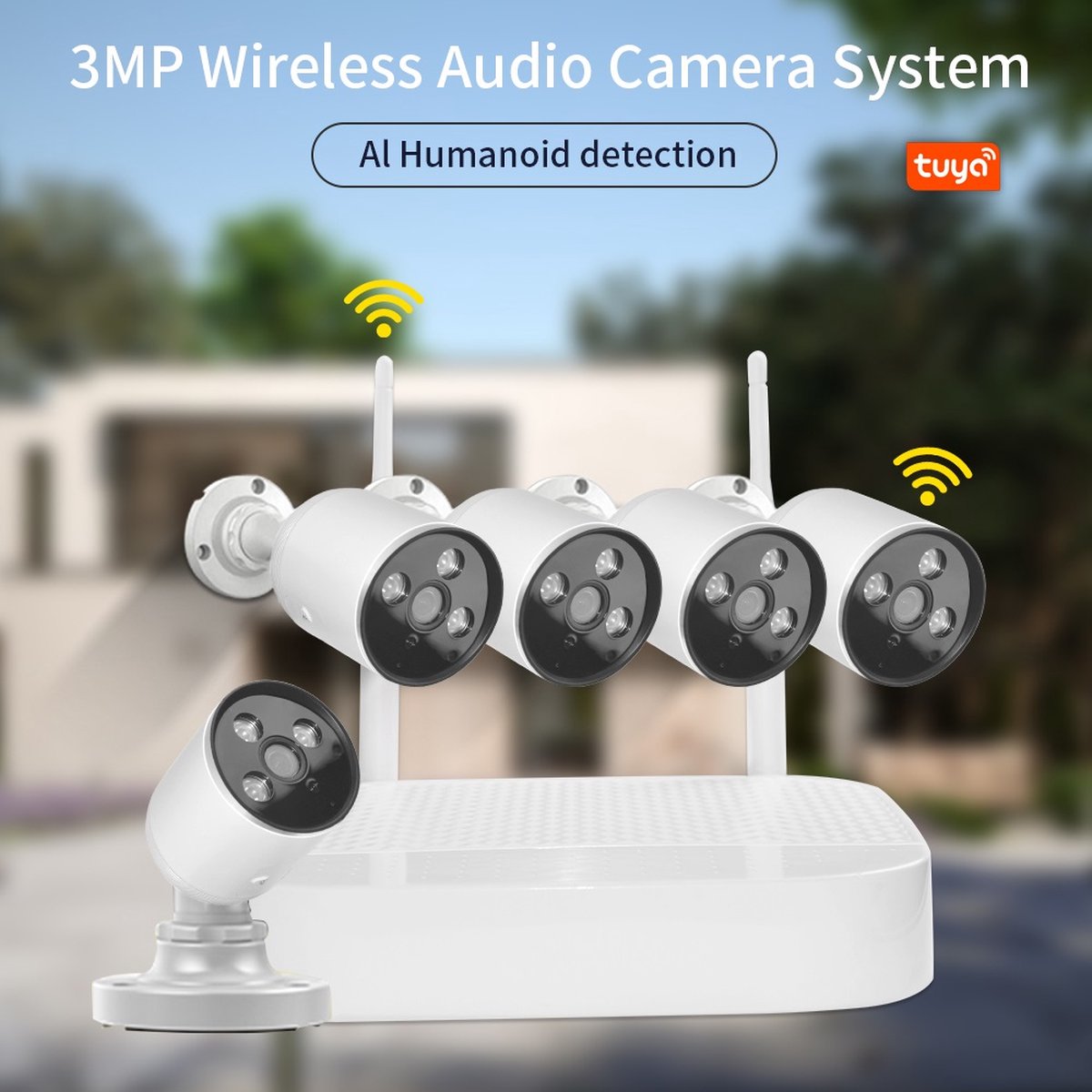 DrPhone NVRC2 – NVR Camera Systeem - 2MP Full HD 1080P – 2TB Opslag ...