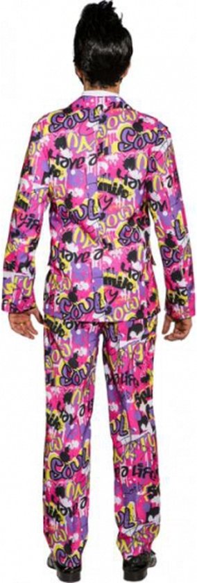 Grote maten eighties kostuum roze 56 (2xl) | bol