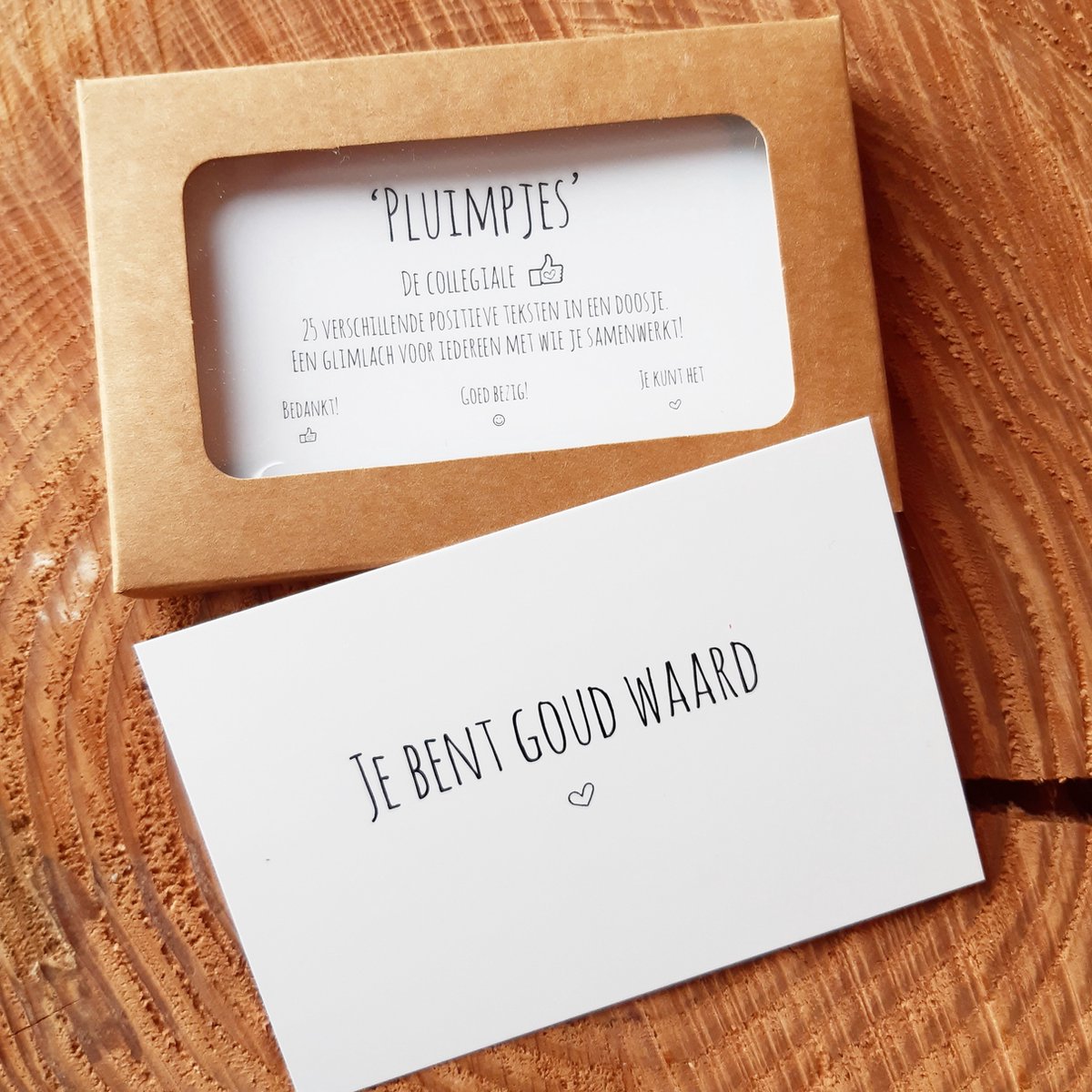 Complimentenkaartjes voor collega's - Pluimpjes Collegiale Set ...