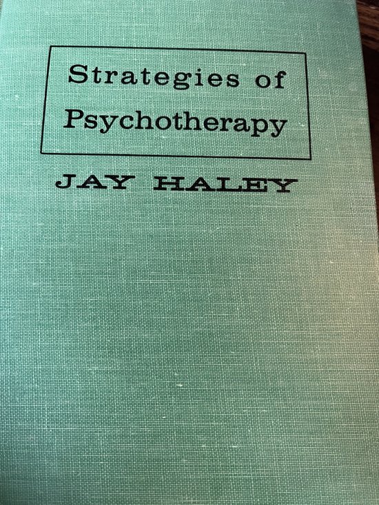 Strategies of psychotherapy., Jay Haley | 9780808901686 | Boeken | bol
