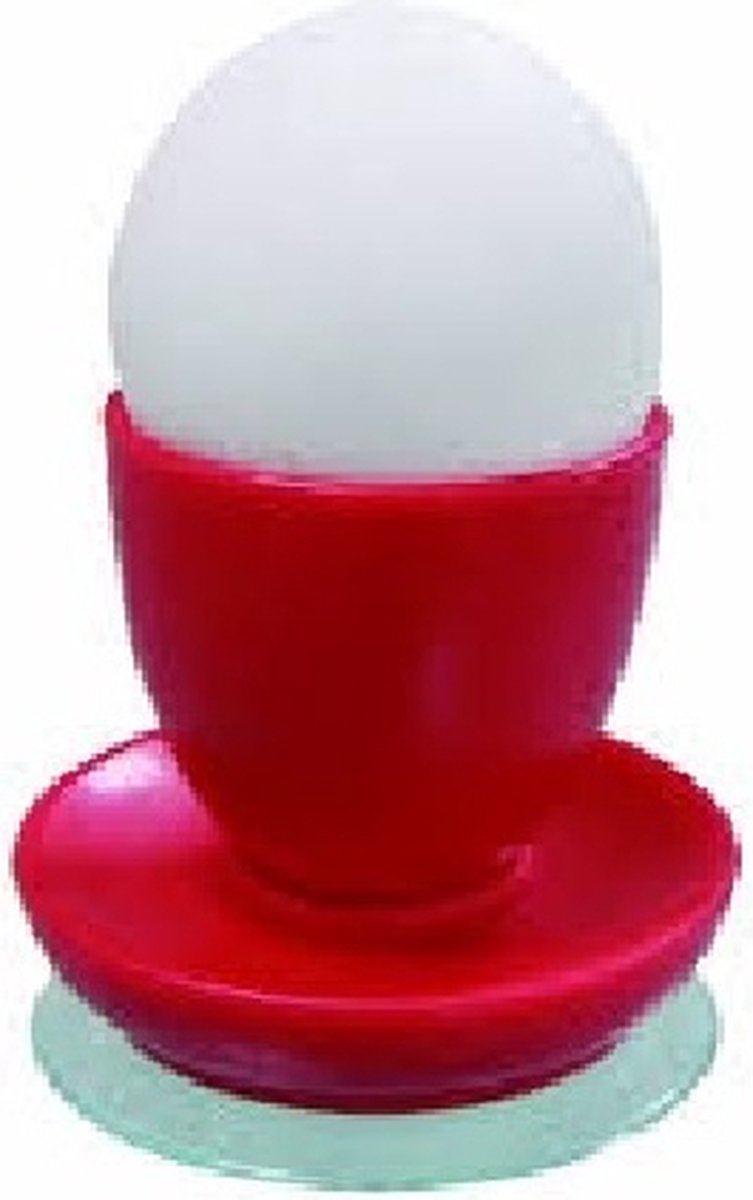 Eierdop Elmira rood met zuignap | bol.com