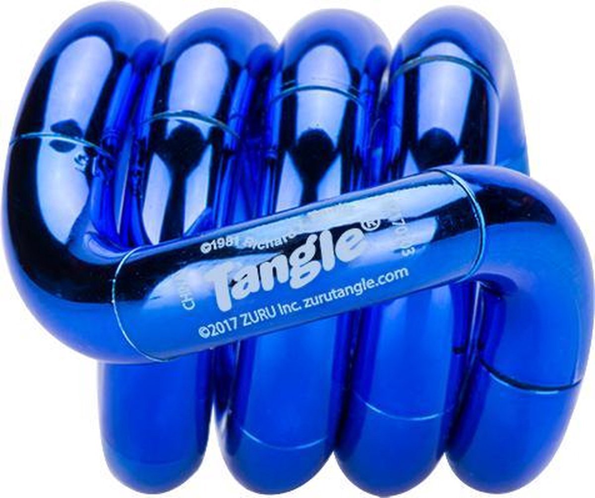 Tangle Metallic blauw - Twist Shape Fidget | bol.com