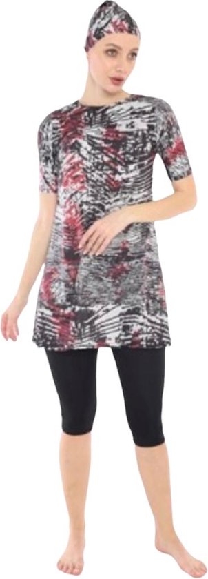 Burkini- 3-delig Boerkini Hijab Badpak- Moslima Zwempak- Badmode ...